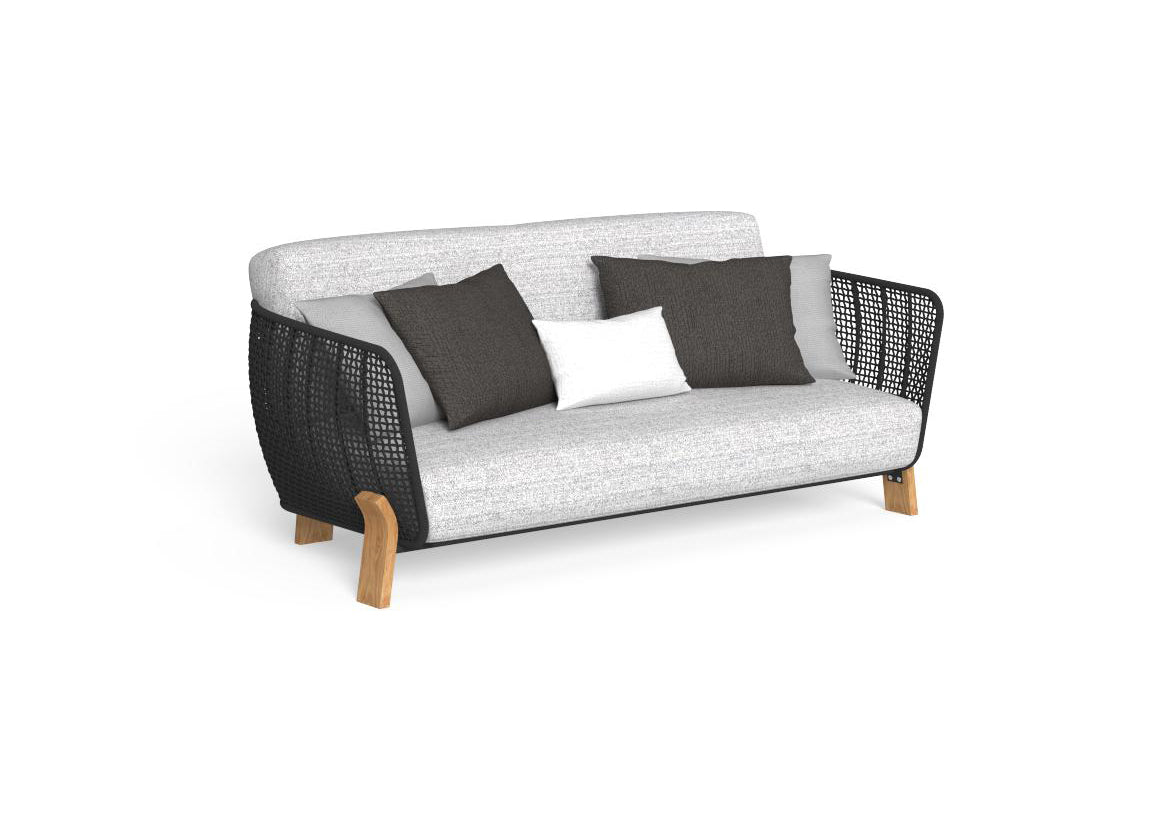 Argo//Wood Love Seat Sofa