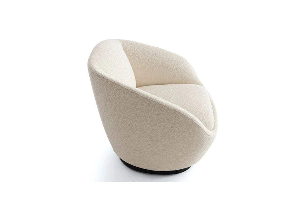 Naan Swivel Armchair - Aquarius 01 Fabric (Quick Ship)