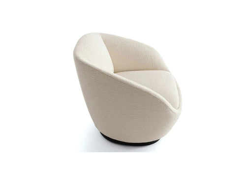 Naan Swivel Armchair - Aquarius 01 Fabric (Quick Ship)