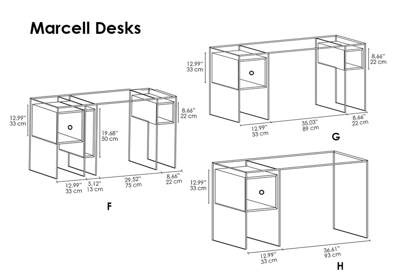 Marcell Office Desks